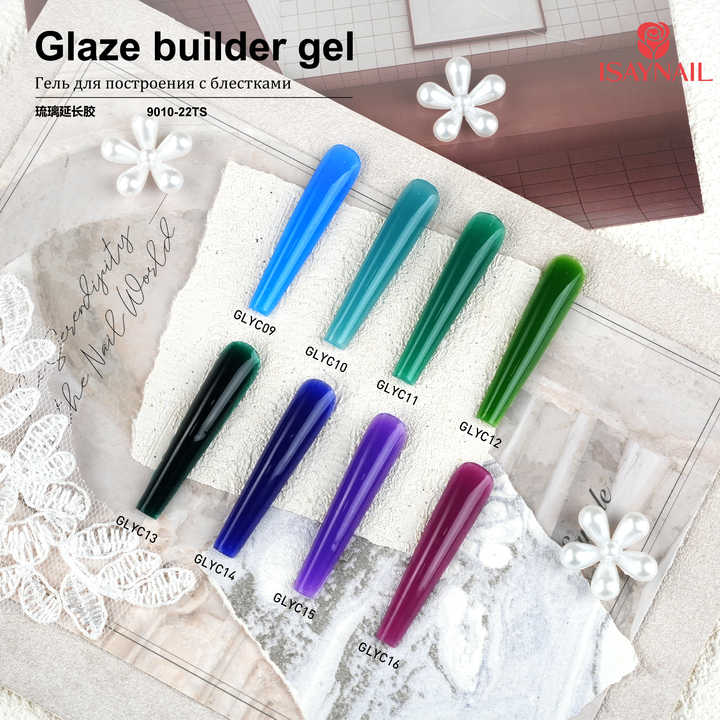 ISAYNAIL High Pigment Glaze Builder UV/LED Non-Toxic Nail Gel Extension ...