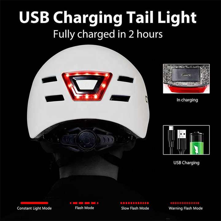 OEM Custom LED Smart Helmet for Urban E Scooter/E-bike CE&CPSC Design ...