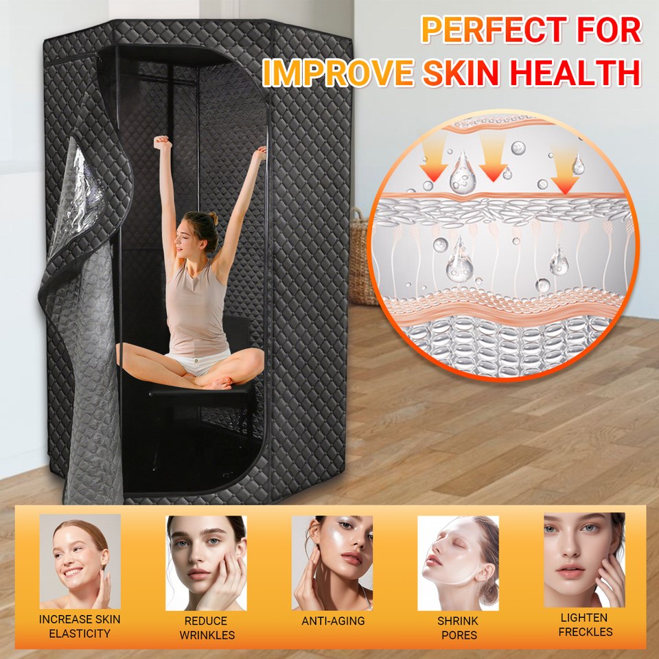 Qilong Portable Wet Sauna Tent Full Body Acrylic Indoor/Outdoor ...
