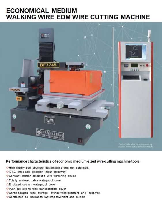 Economic CNC Wire-Cutting EDM Machine Medium Speed with Centralized ...