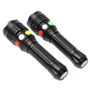 Handheld Aluminum Magnet Base Tri Colour Torch Flashing Railway Signal ...