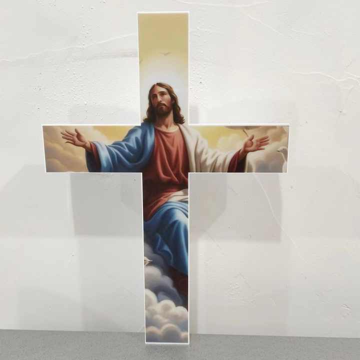 LED Jesus Cross Light - Solar Powered Garden Decor