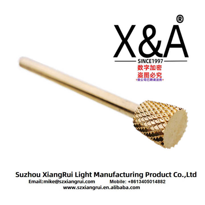 Super Sharp Inverted Cone Shape Gold-Coated Pedicure Carbide Nail Drill ...