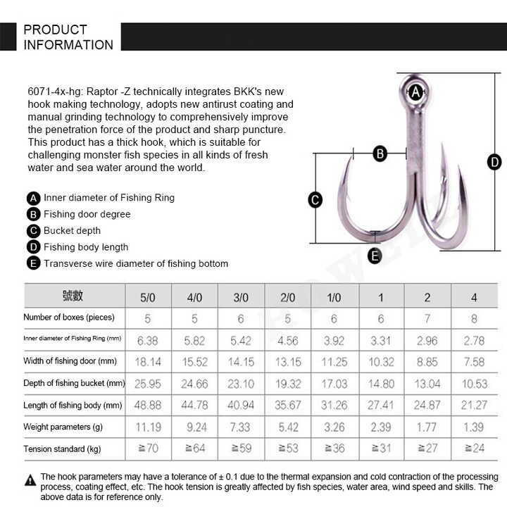 BKK Raptor Z Treble Hooks - Durable and Versatile Fishing Gear