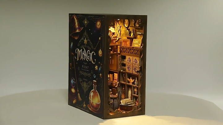 Custom 3D Magic Library Book Nook 2025 DIY Doll Houses