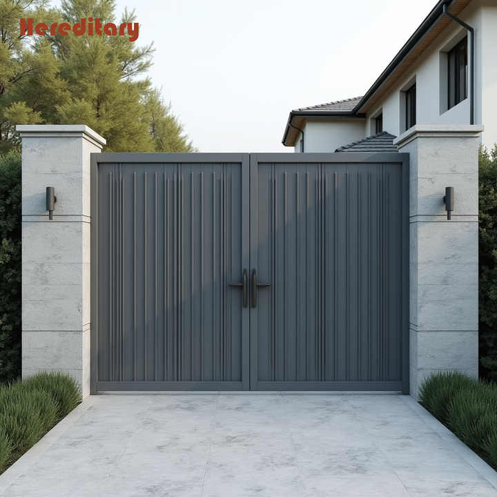Main Gate Grey Colors House Main Gate Cantilever Gate System Modern ...