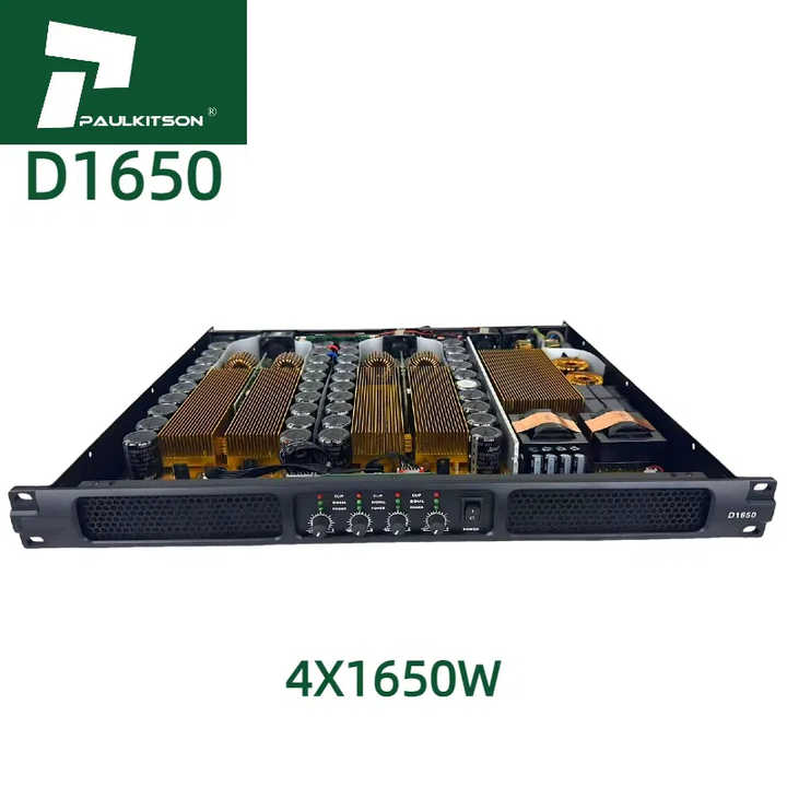 Paulkison Audio Amplifier D1650 - 4X1650W Class D Power Amplifier