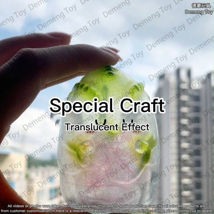 OEM Vinyl Art Toys Custom Kaiju Sofubi Clear Vinyl Figure Maker