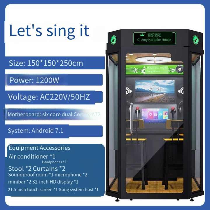 Wholesale Coin-Operated Electronic Jukebox Karaoke Singing Booth