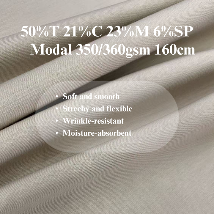 Factory Sale High Quality Modal Polyester50% Cotton21% Modal23 ...