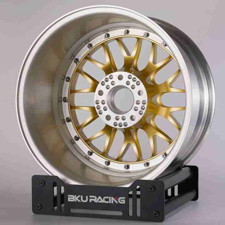 Bku Forged 3 Piece 5X120 Wheels 18 Inch Custom E88 Gold Center Alloy Car Rims for BMW M2 F87 F80 ...