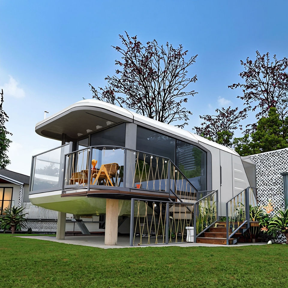 Space Capsule House with Fast Constructed Steel Container Design Ideal ...
