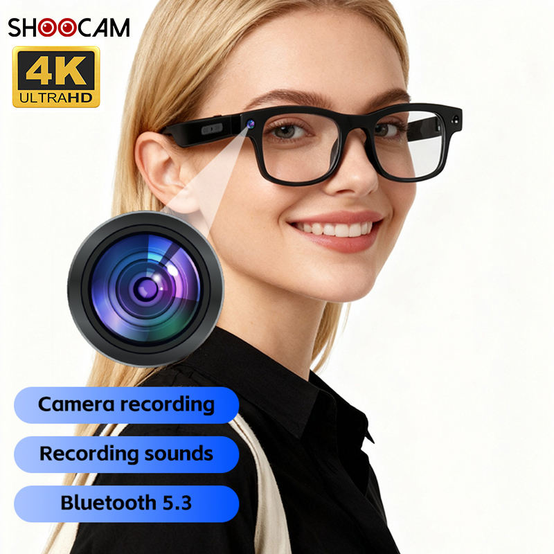 8MP Three Different Lenses Smart Glasses 4K Video HD Photo Taking ...