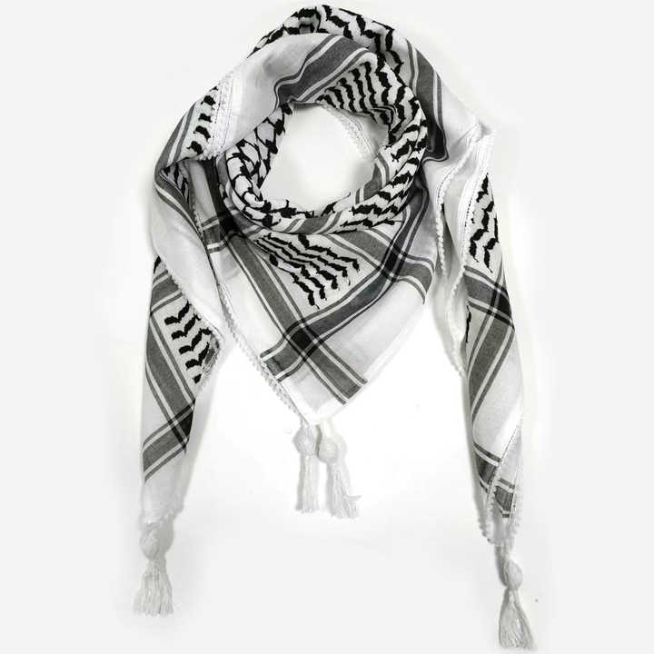 Keffiyeh Middle Eastern Hijab Jacquard Fabrics Shemagh Head Scarf ...