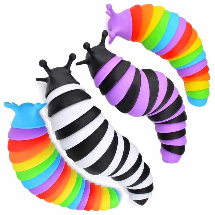 19cm Kids Autism Sensory Anime Fidget Stress Toy Sensory Slug Fidget ...