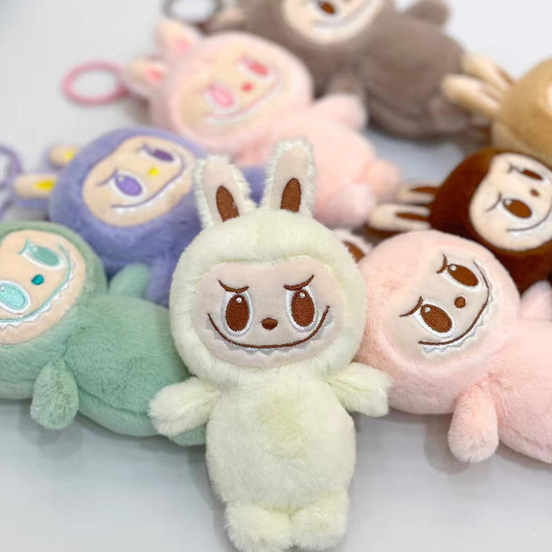 Soft Stuffed Plush Toys - Kawaii Labubu Doll Keychain
