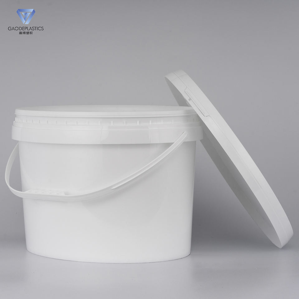20 Liter Oval Plastic Bucket for Lubricant Oil and Industrial Fluids ...
