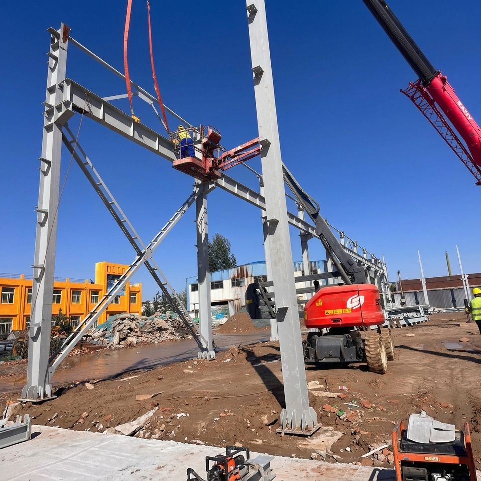 Prefab Warehouse Steel Structure with Flexible Production Zoning for ...
