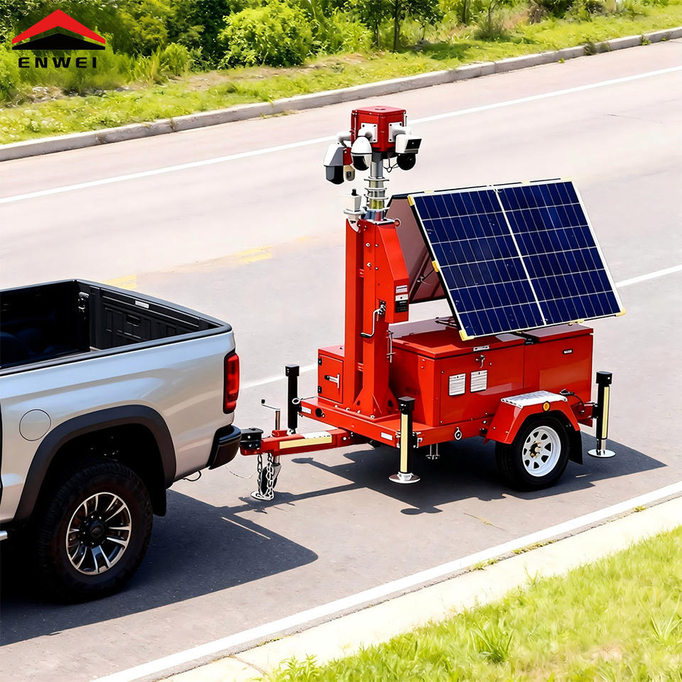 Rapid Deployment Outdoor Event Security Surveillance Trailer System ...