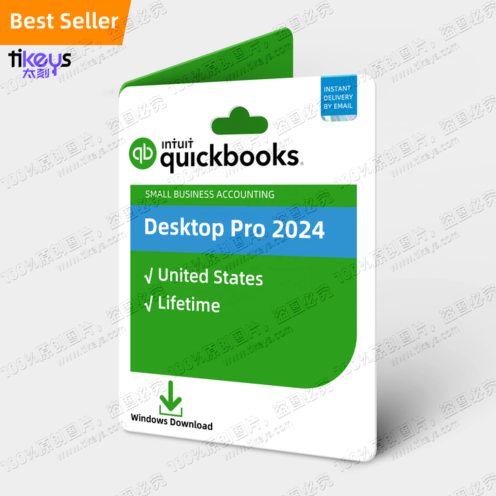 24/7 Online Email Delivery QuickBook Desktop Pro 2024 US for Windows ...