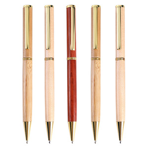 Buy In Bulk Bamboo Ball Pen With Metal Clip Eco-Friendly & Customizable ...