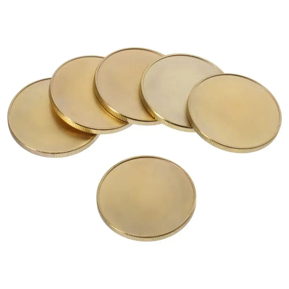 Custom Metal Brass Copper Challenge Token Blank Coins