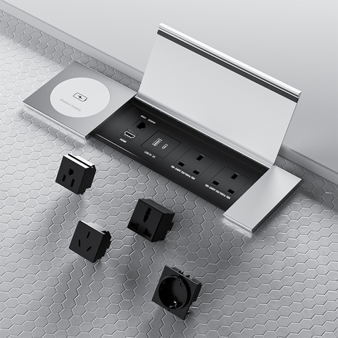 JOYE Office Furniture Hidden Power Socket Desktop Power Outlet Cable ...