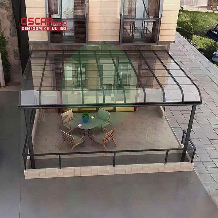 Retractable Roof Canopy Uv Protection Manual Outdoor Garden Balcony ...