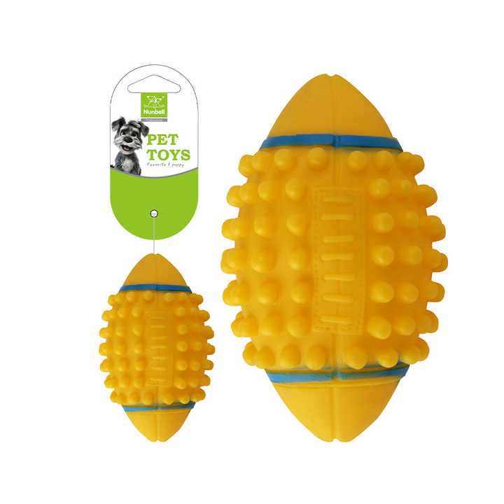 Dog Toy Eco-friendly Interactive Slow Feeder Pet Toy Ball Safe Natural Rubber Durable Squeaky ...