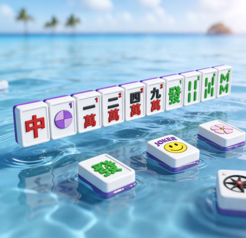 160-Piece Plastic American Mahjong Tiles with 3D Textured Surfaces ...
