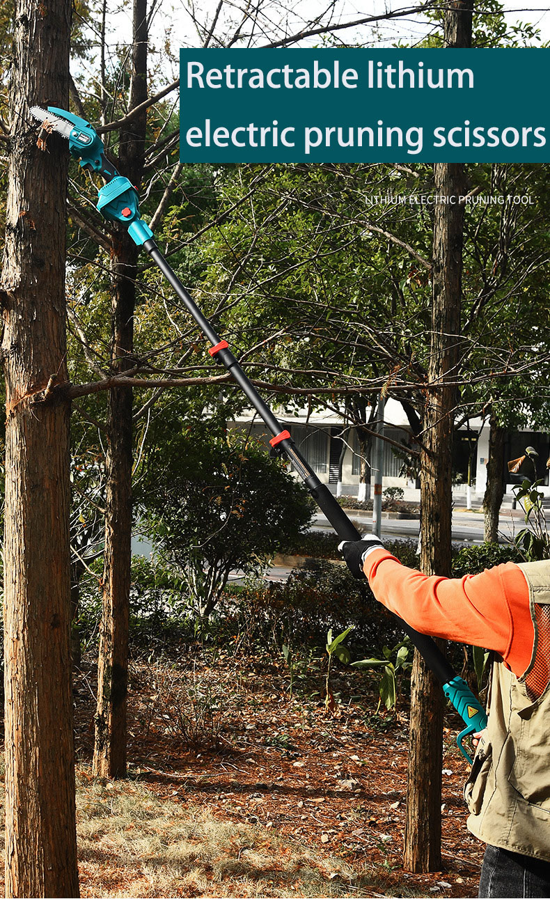 Retractable handle cordless tree pruners electric pruners high branch ...