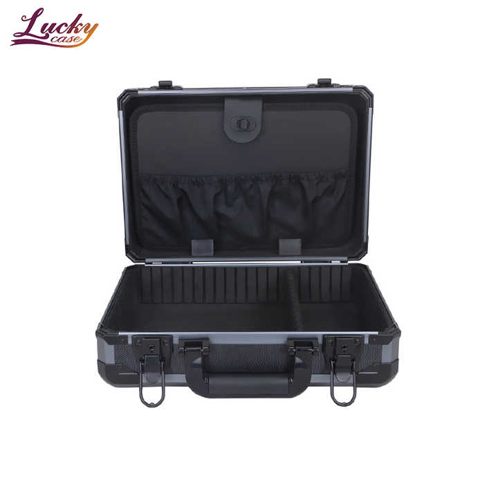 Gunmetal Grey Aluminum Tool Case Shaped Aluminum Tool Box With EVA ...