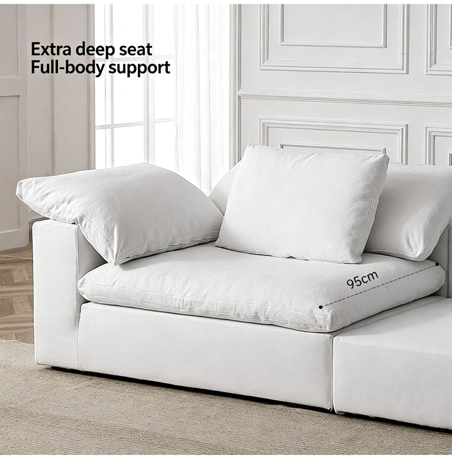 Aesthetic Modular Cloud Couch Vacuum Compressed Space Saving Shipping ...