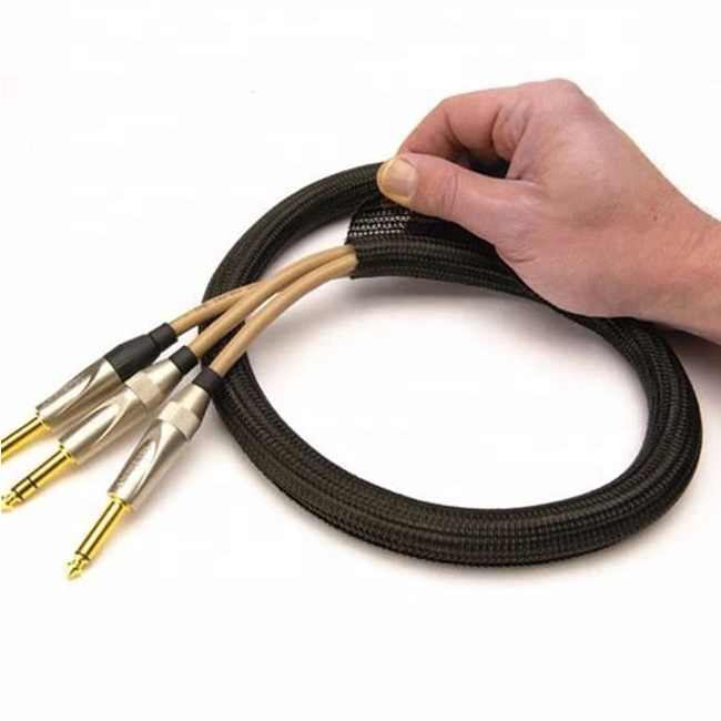 ZSC Self-Rolling Cable Sleeves One-Sided Open Braided Loom for Wrapping ...