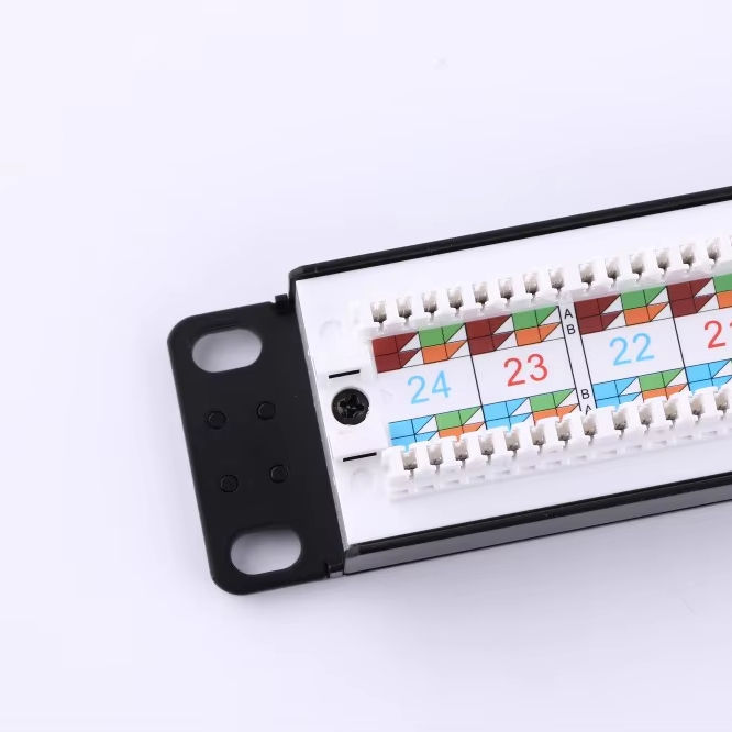 Industrial 24P Cat6 Panel - 10Gb/s, Grounded, NDAA-Compliant Telecom ...