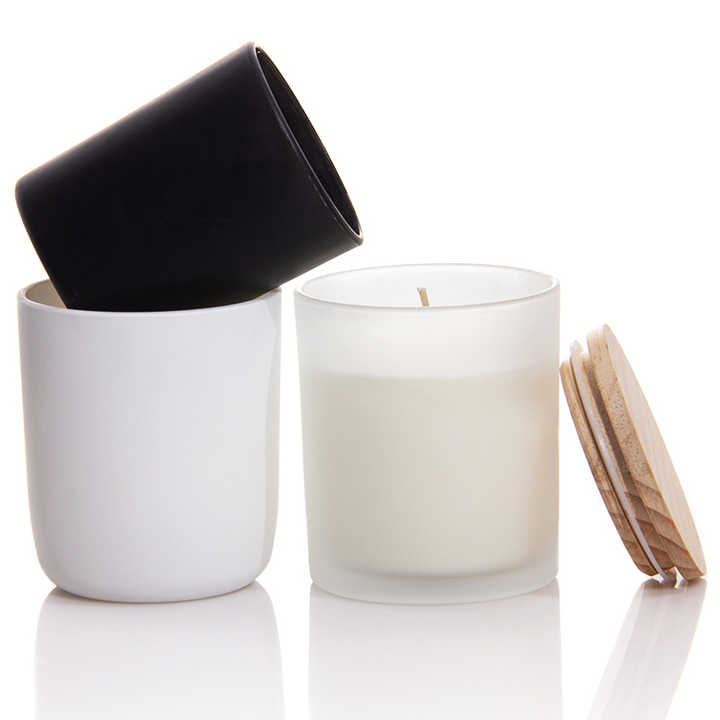 Durable Portable Large Round Straight Bottom Base Iridescent Candle Jar ...