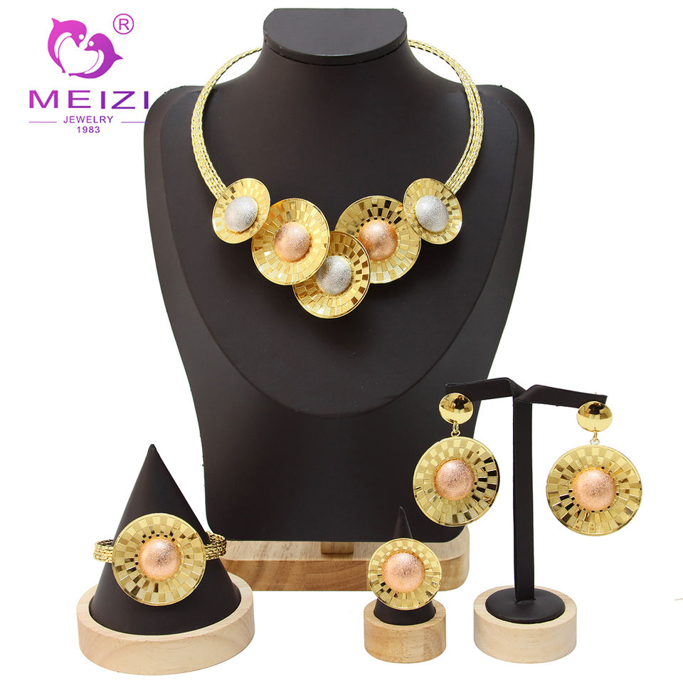 MEIZI Jewelry African High Quality Woman Fine Necklace Brazilian ...