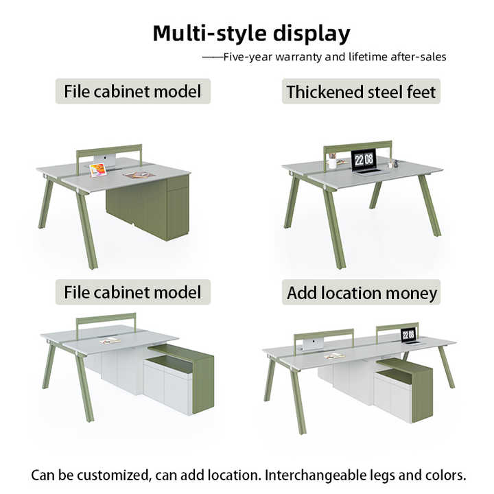 Modern Sturdy Steel Office desk Small Convertible Computer Work Desk ...