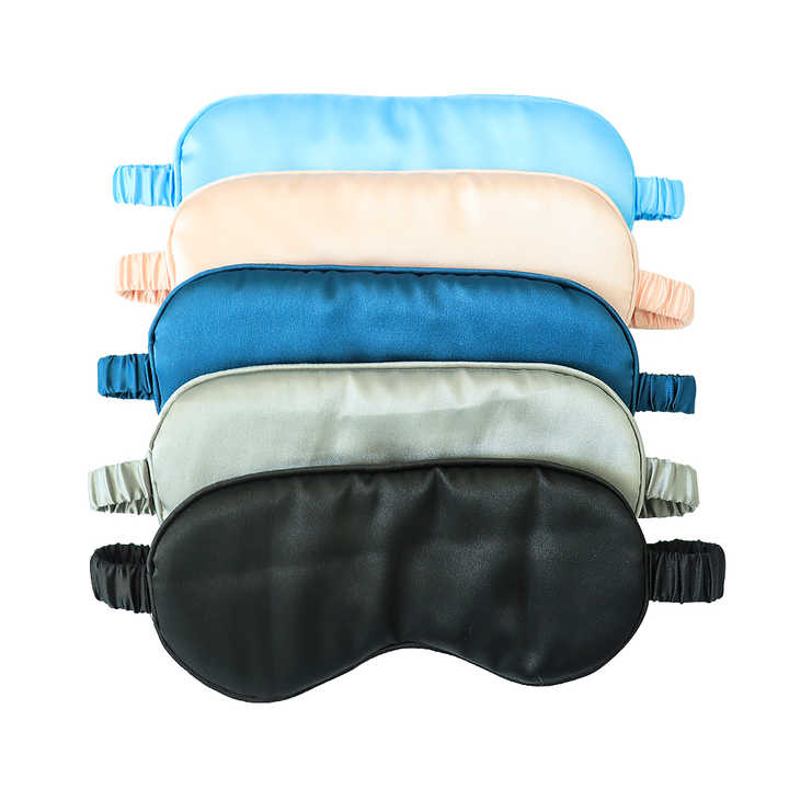 Unisex Super Smooth Silk Satin Eye Mask for Full Sleep