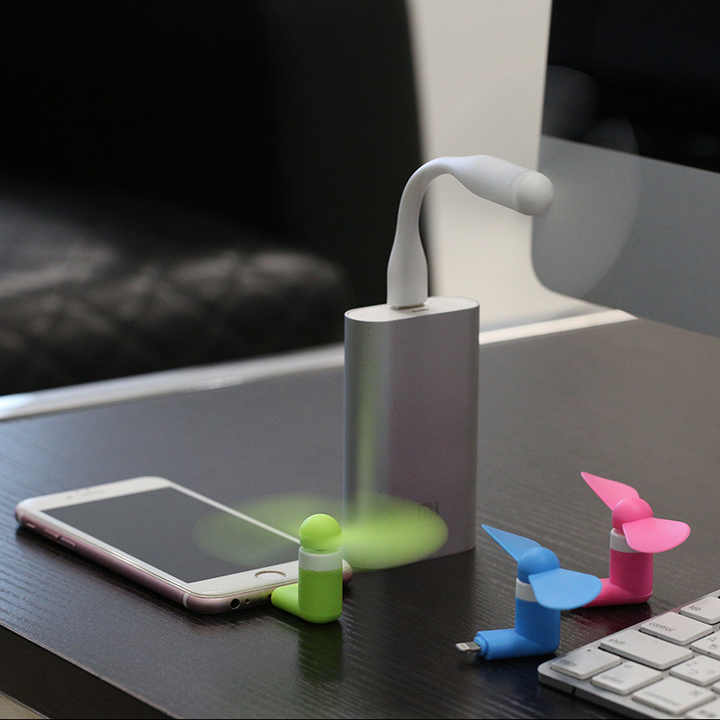Portable fan 2 in1 Type C Micro USB Mini Fan Cooler for Samsung Xiaomi ...
