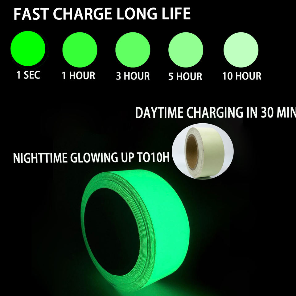 Luminous Vinyl Tape Self Adhesive Vinyl Roll Photoluminescent Tape ...