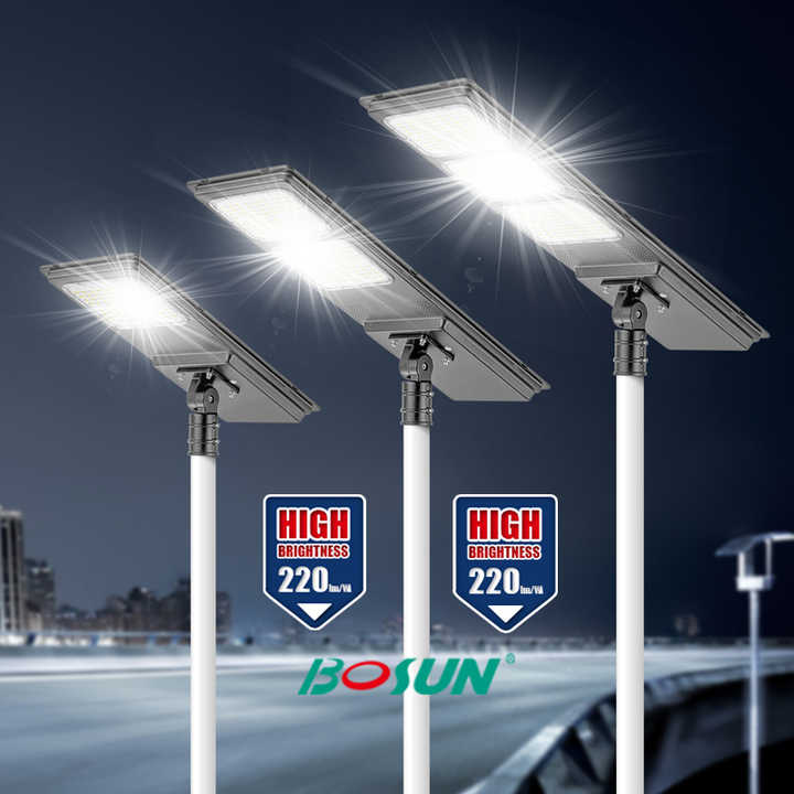Bosun Aluminum Outdoor Project IP65 Waterproof Integrated Solar Street ...