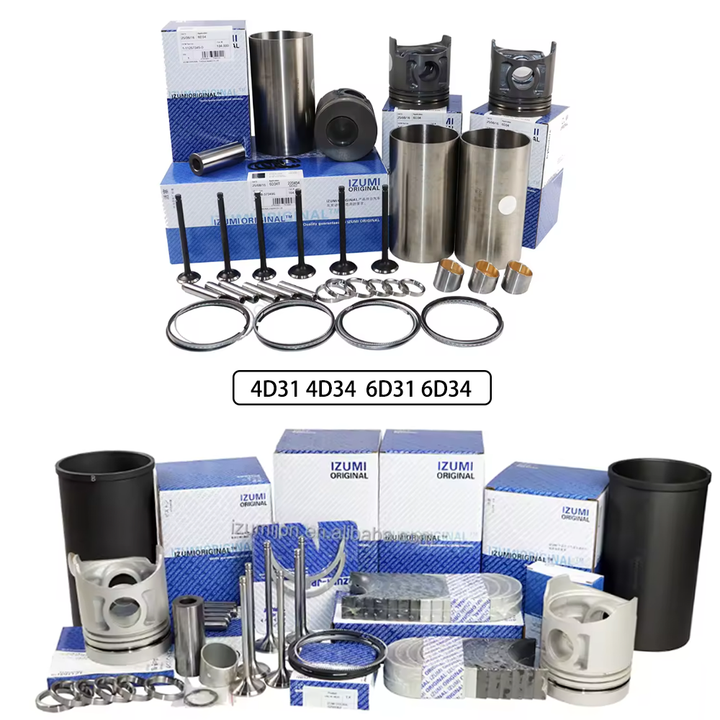 IZUMI ORIGINAL engine rebuild kit 4D31 4D34 cylinder liner kit 6D31 ...