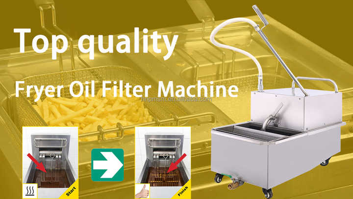 Oil Filtration Pump Machine Restaurant Filter Cart Cooking Oil Strainer ...