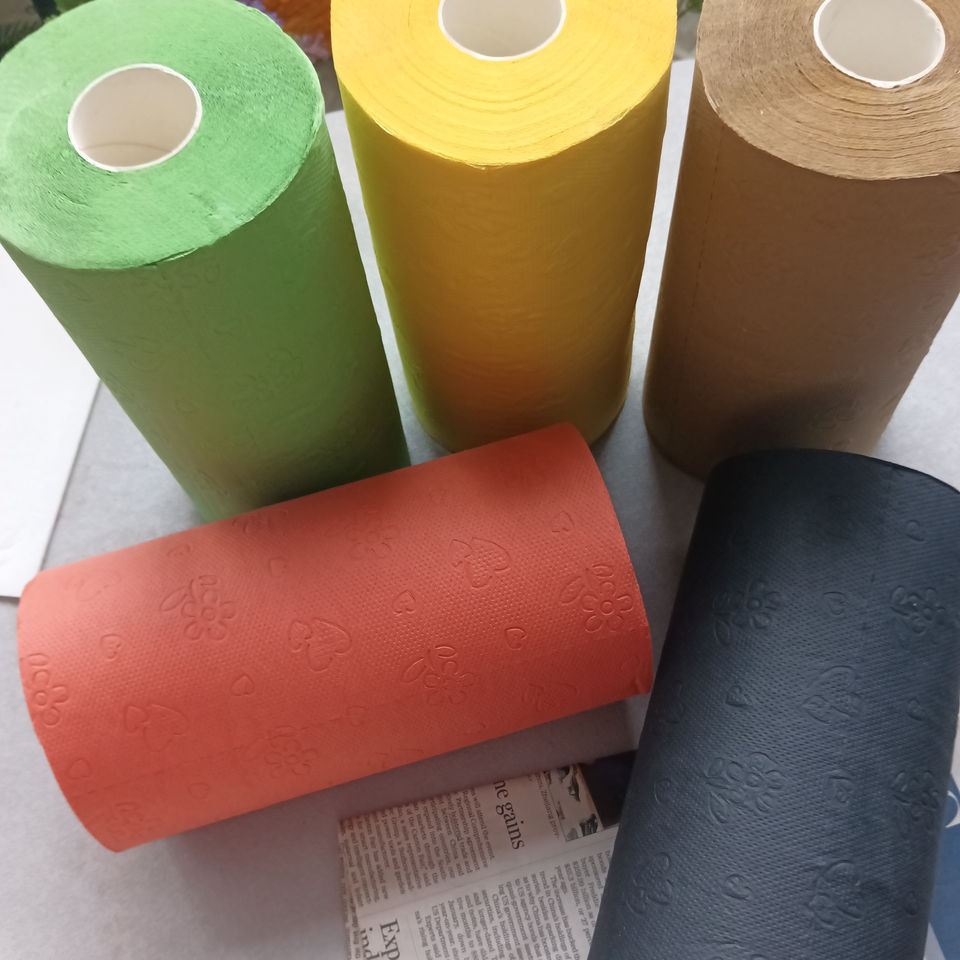 2 Ply Kitchen Tissue Paper in Rolls,Colored Paper Towels,23x23cm ...