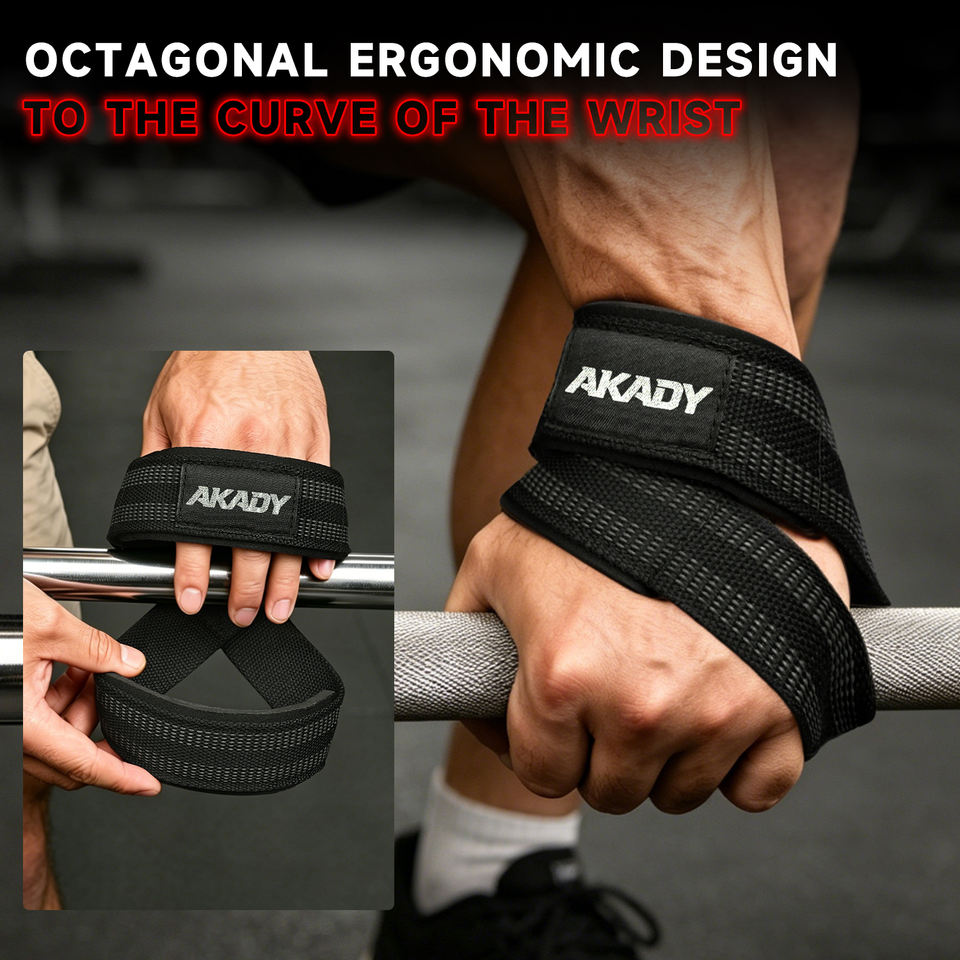 Figure 8 Lifting Straps for Deadlift, Powerlifting, Strongman, & Cross ...