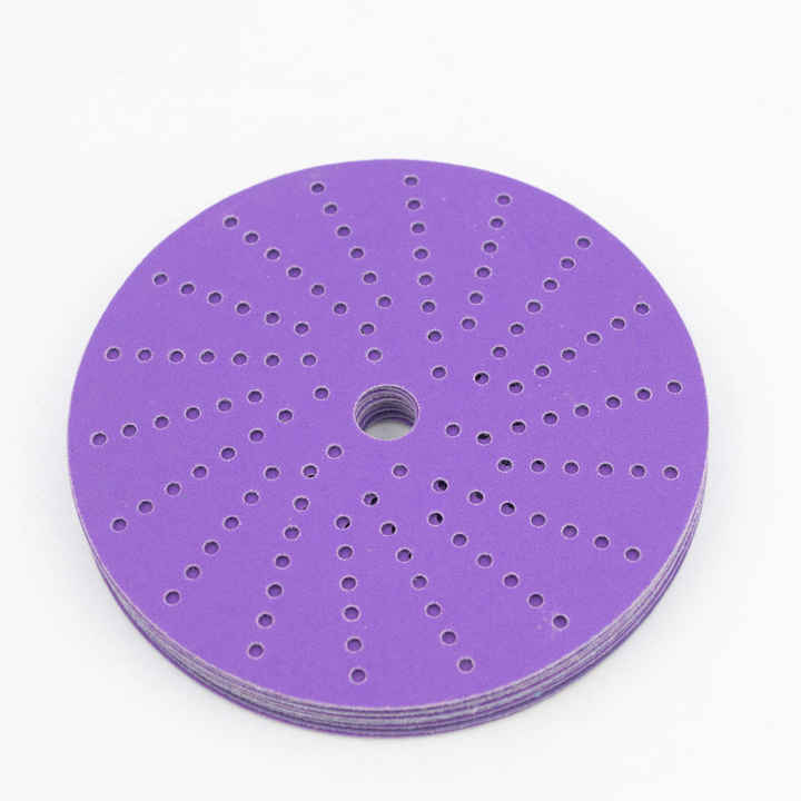 Abrasive Paper Purple Ceramic Sanding Disc 150mm 6 Inch Hook and Loop ...
