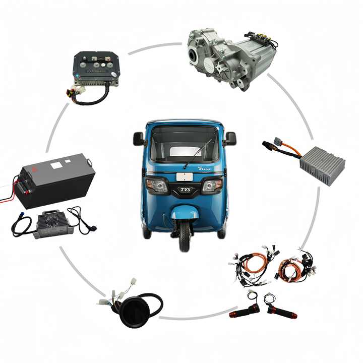 4000W AC Electric Conversion Kit for TVS King Model Tuk-tuk