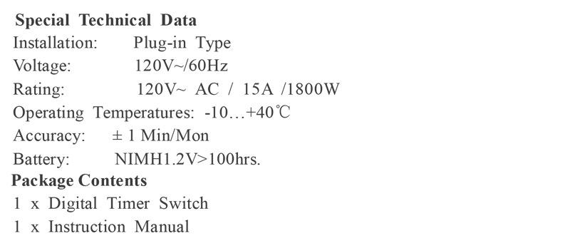 EU UK US AU Plug Kitchen Appliance Electronic Timer Switch Time Control ...