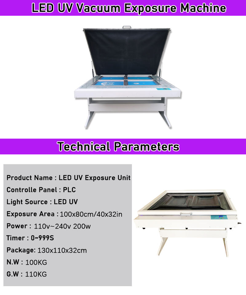 40x32inch Exposure Unit UV LED Screen Printing Exposure Unit Vacuum Exposure Box| Alibaba.com